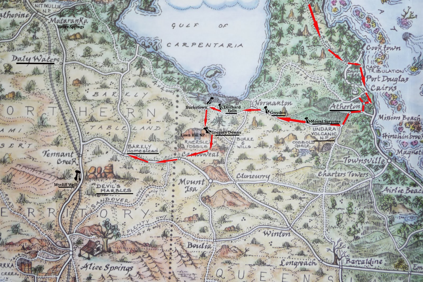 The Frozzies around Ozzy: Atherton Tableland and the Savannah Way