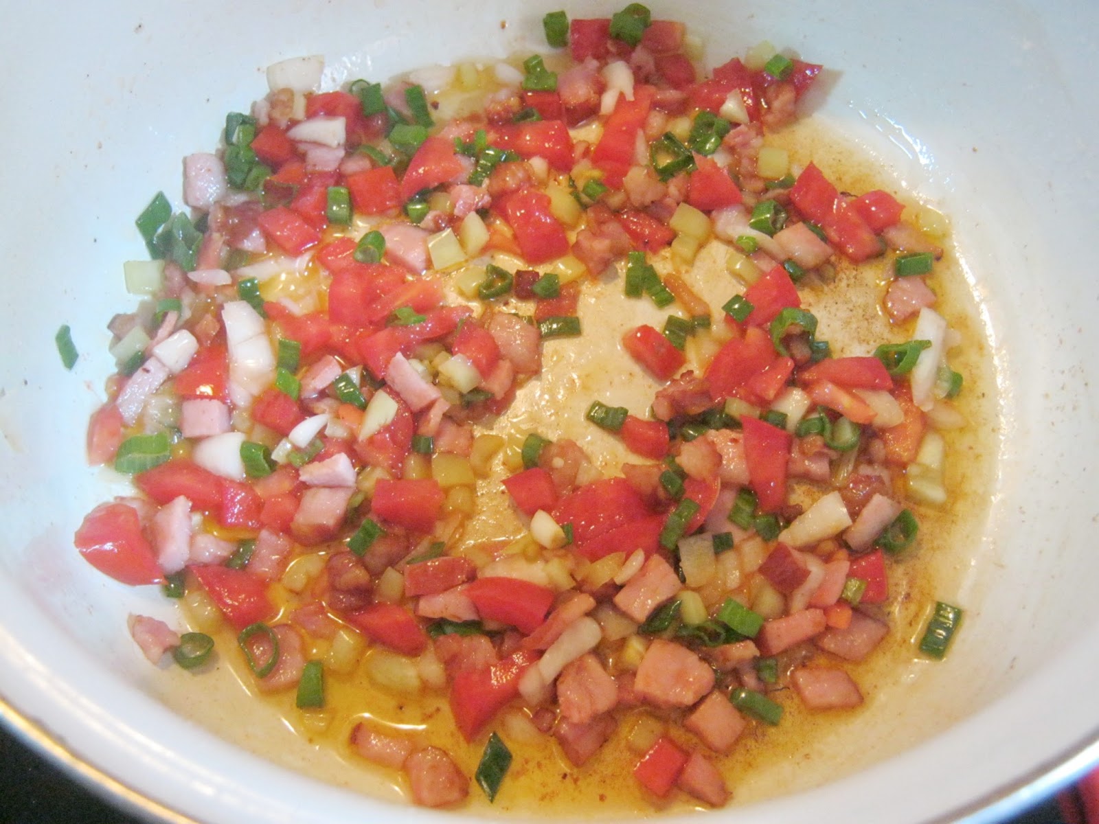 Ciorba de loboda rosie cu afumatura si lapte prins « In Bucatarie La Sidy