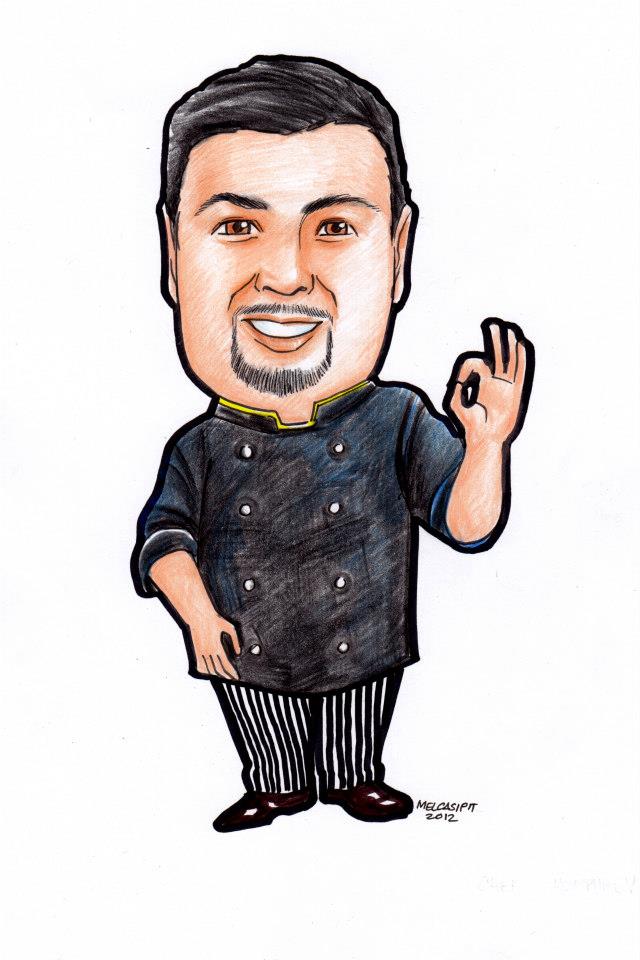 THE ART OF MEL CASIPIT: Chef Caricatures