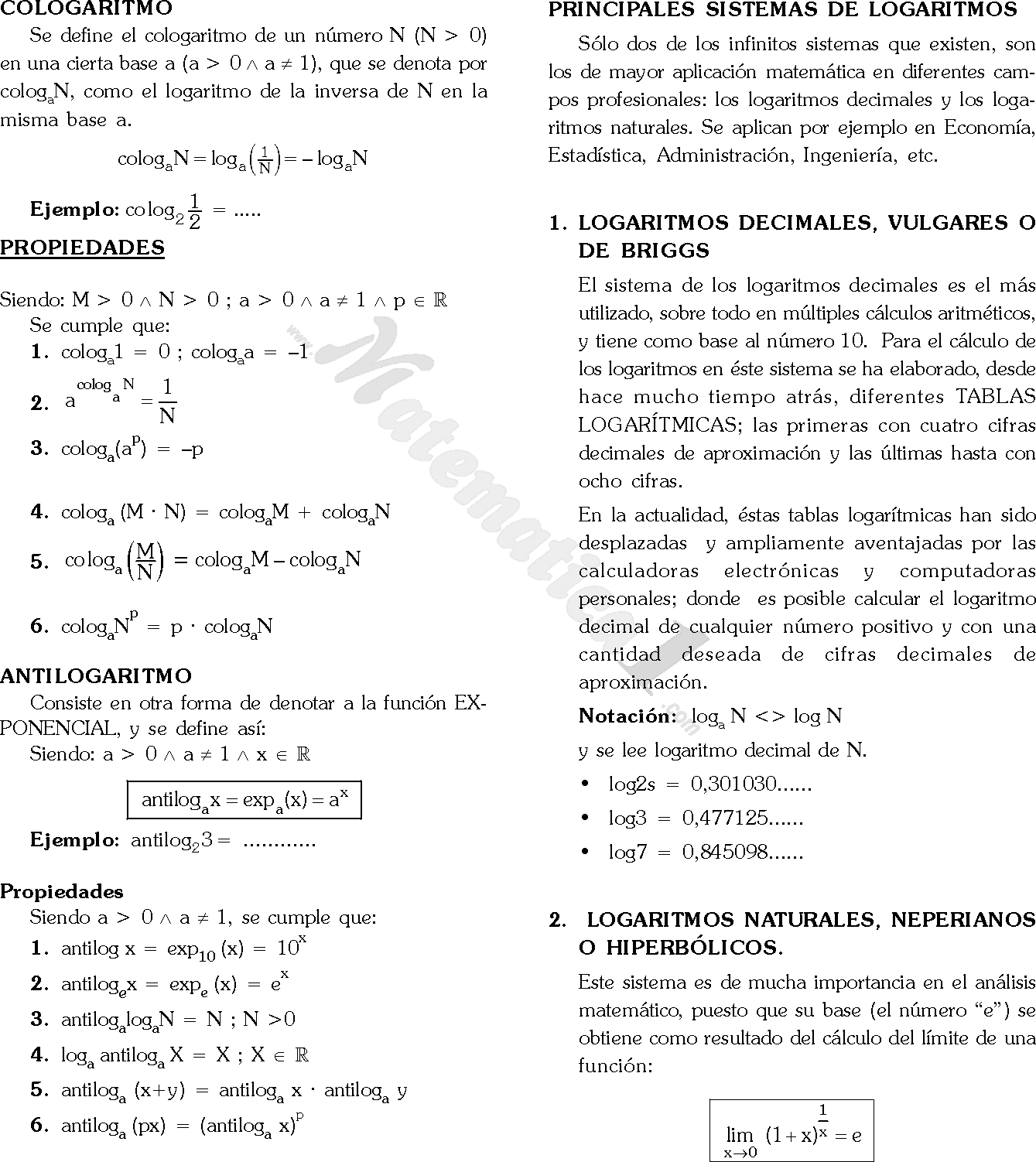 Logaritmos problemas reueltos pdf