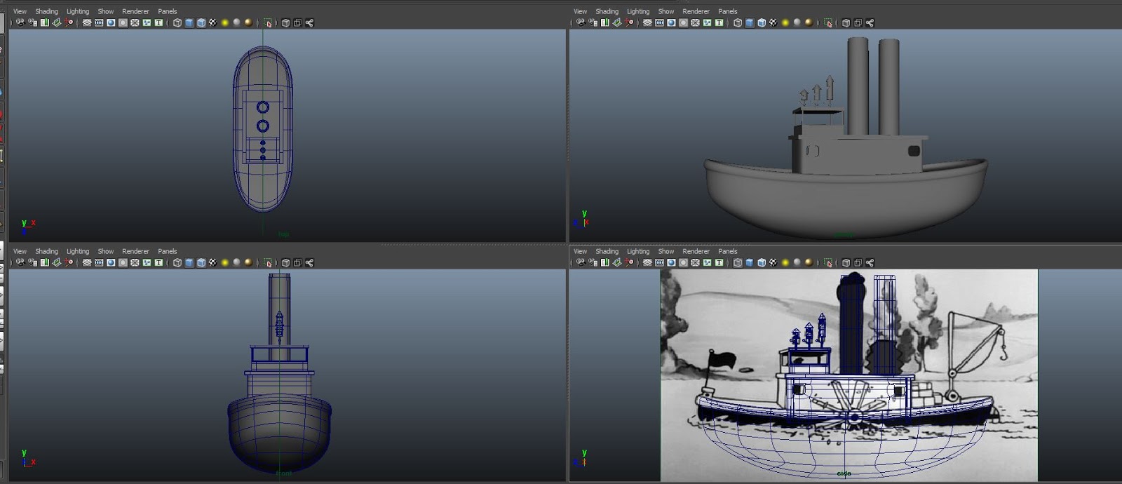 From The 3rd Dimension!: Steamboat Willie's boat stage 1