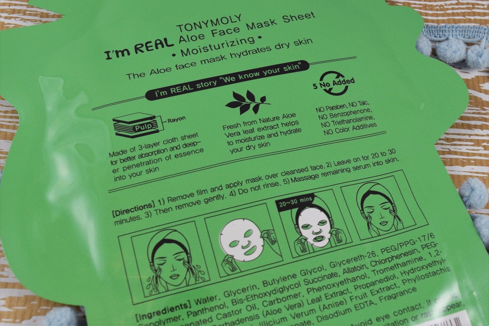 FACE MASK FRIDAY: TONY MOLY I'M REAL ALOE FACE MASK SHEET - A Life With ...