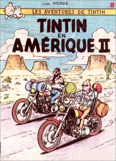 MC Art/Motorcycle Art: Tintin & Motorcycles