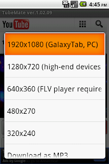 Tube Mate, Youtube Downloader di Android