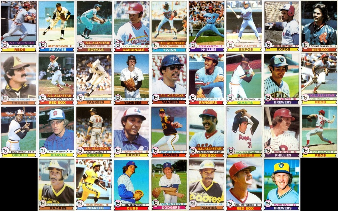 Four Friend's All-Time, All-Star Teams: Topps Hall of Fame Wallpapers