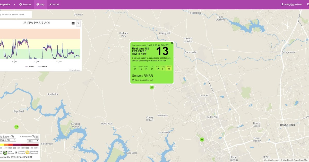 Purple air map - realtimemain