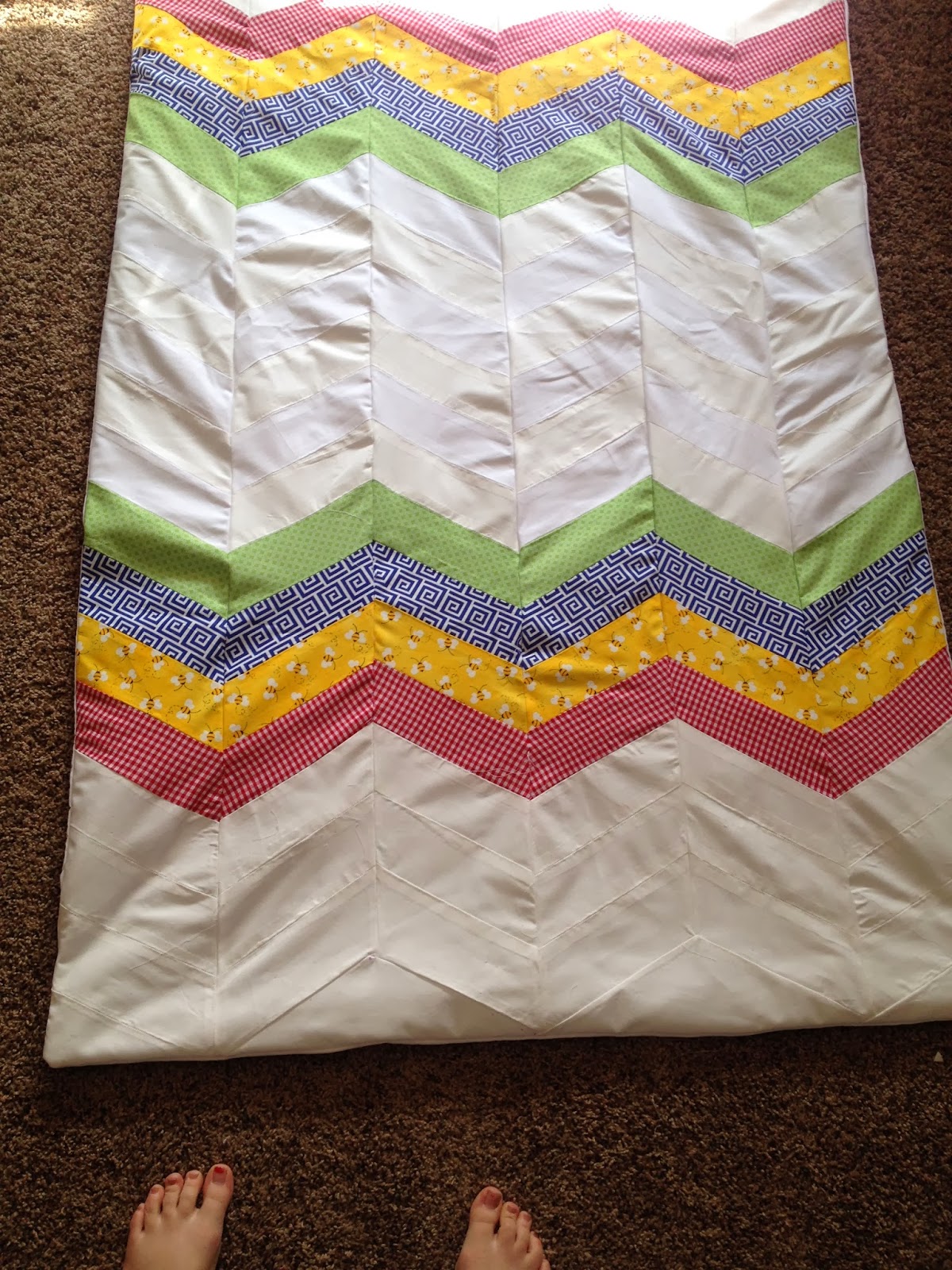 Chevron Baby Quilt Tutorial