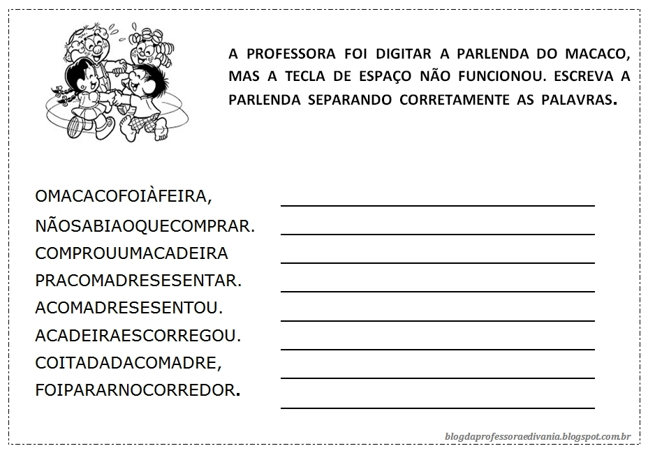 Atividades Segmentação De Palavras - RETOEDU