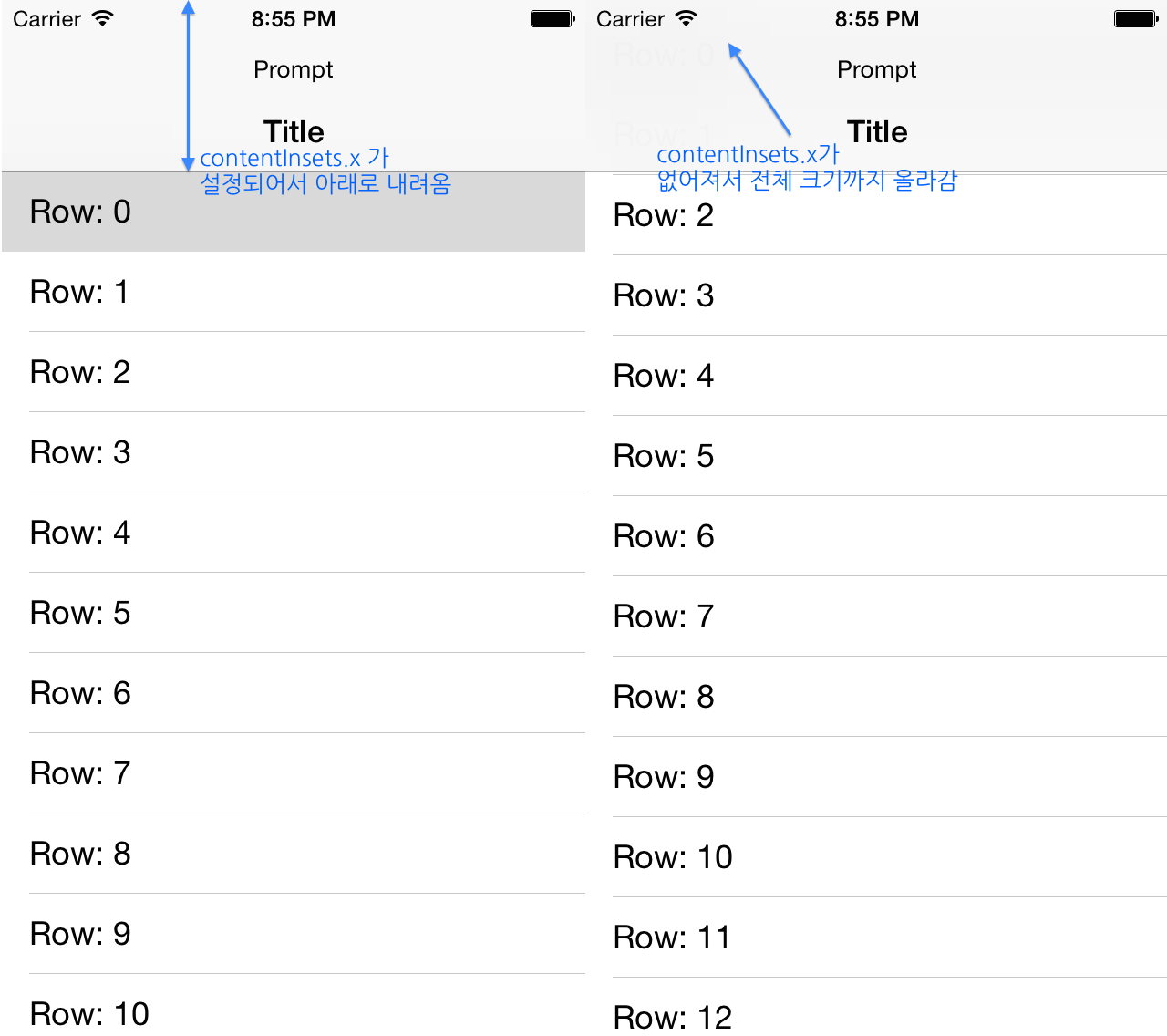 Ios Code Repository Davidbae Ios7 Uiviewcontroller의 Adjust Scroll View Insets는