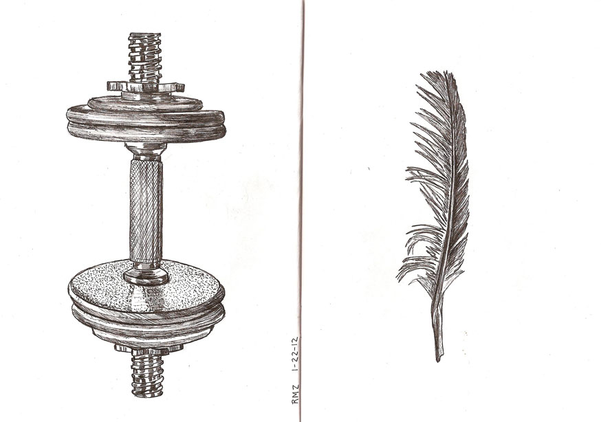 An Artist's Easel: The Sketchbook Project 2012: Heavy vs. Light