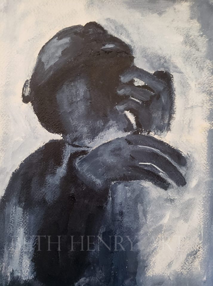 "Agony" in Acrylic Paint - Beth Henry Art