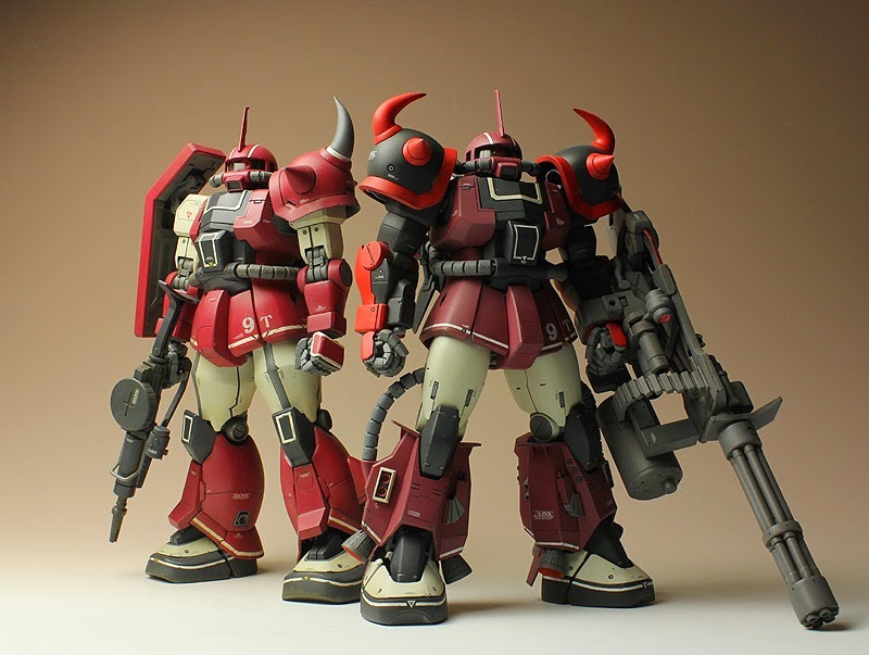 Mobile Suit Gundam MSV-R Troublemakers Zaku II/ Gouf Custom - scratch ...