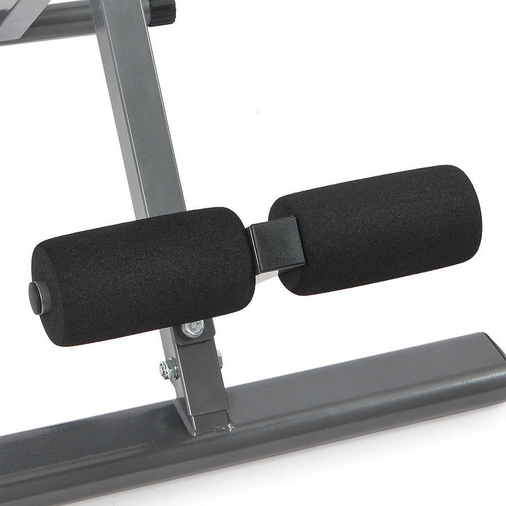 45-degree AB Lower Back Hyperextension Workout Bench Roman Chair Core ...