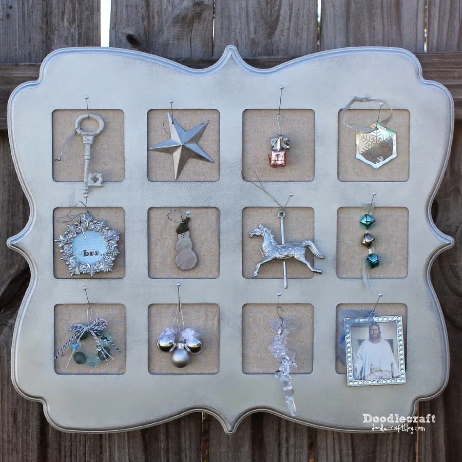 Silver Shimmery Ornament Advent Calendar!