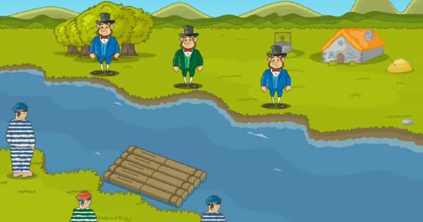 Three robbers and three merchants River crossing puzzle | Puzzles World