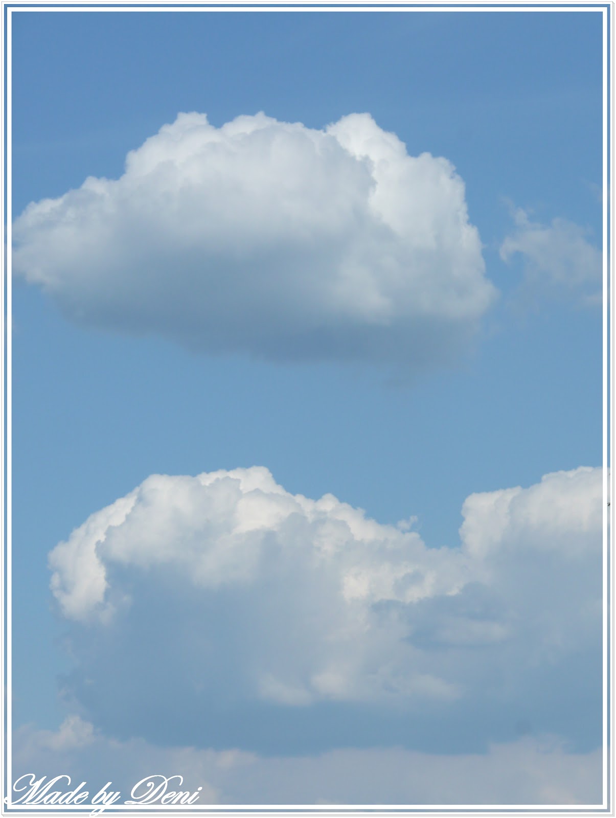 Made by Deni: ... modré z nebe ...