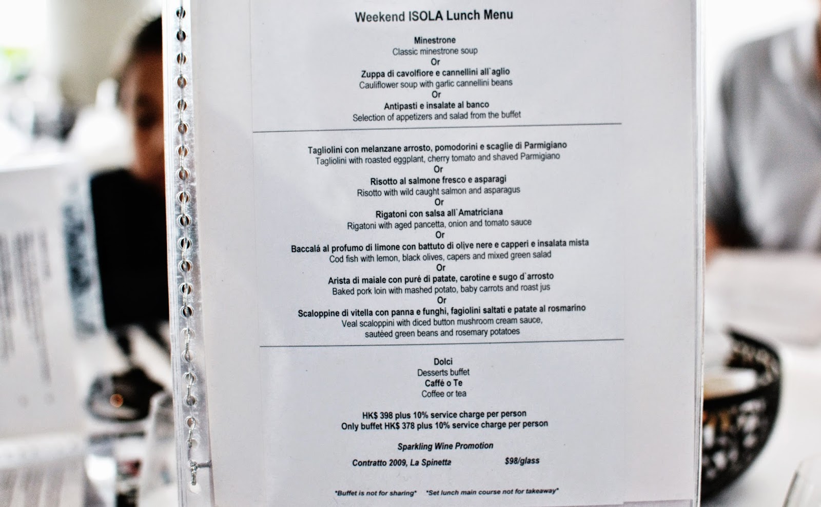 ISOLA’S WEEKEND LUNCH BUFFET IFC Hong Kong – Hungry Hong Kong