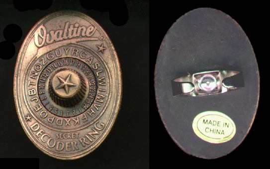 Old Time Radio Premiums: The Ovaltine "Secret Decoder Ring" mail-away ...