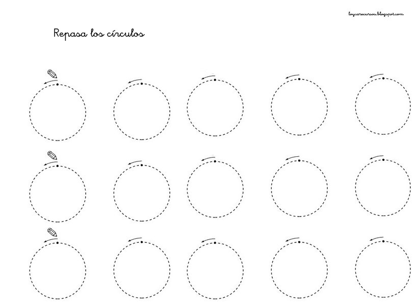 RECURSOS DE EDUCACIÓN INFANTIL: GRAFOMOTRICIDAD: TRAZO CIRCULAR
