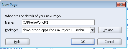 Oracle EBS, Fusion and OIC: Creating Hello World OAF Page