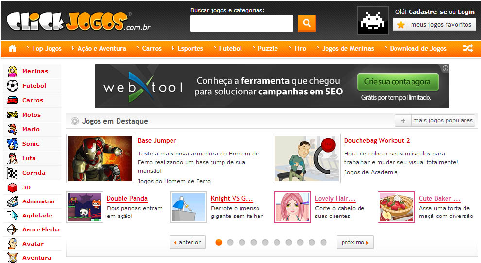 Os 5 melhores sites de jogos Click-to-Play | GeraW