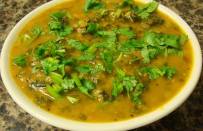 Indian Recipes: How to make Andhra style Spinach Dal - Palakoora Pappu