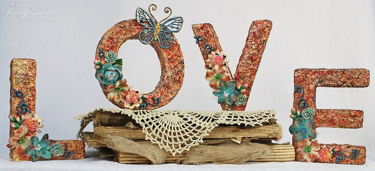 Garden of Grace: "Love Letters" Mixed Media Home Decor Project with ...