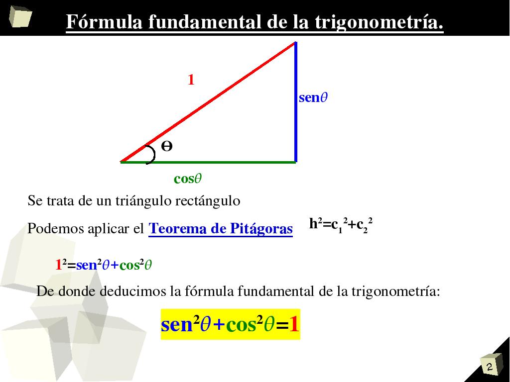 RAZONES TRIGONOMÉTRICAS: 3.PROPIEDADES IMPORTANTES