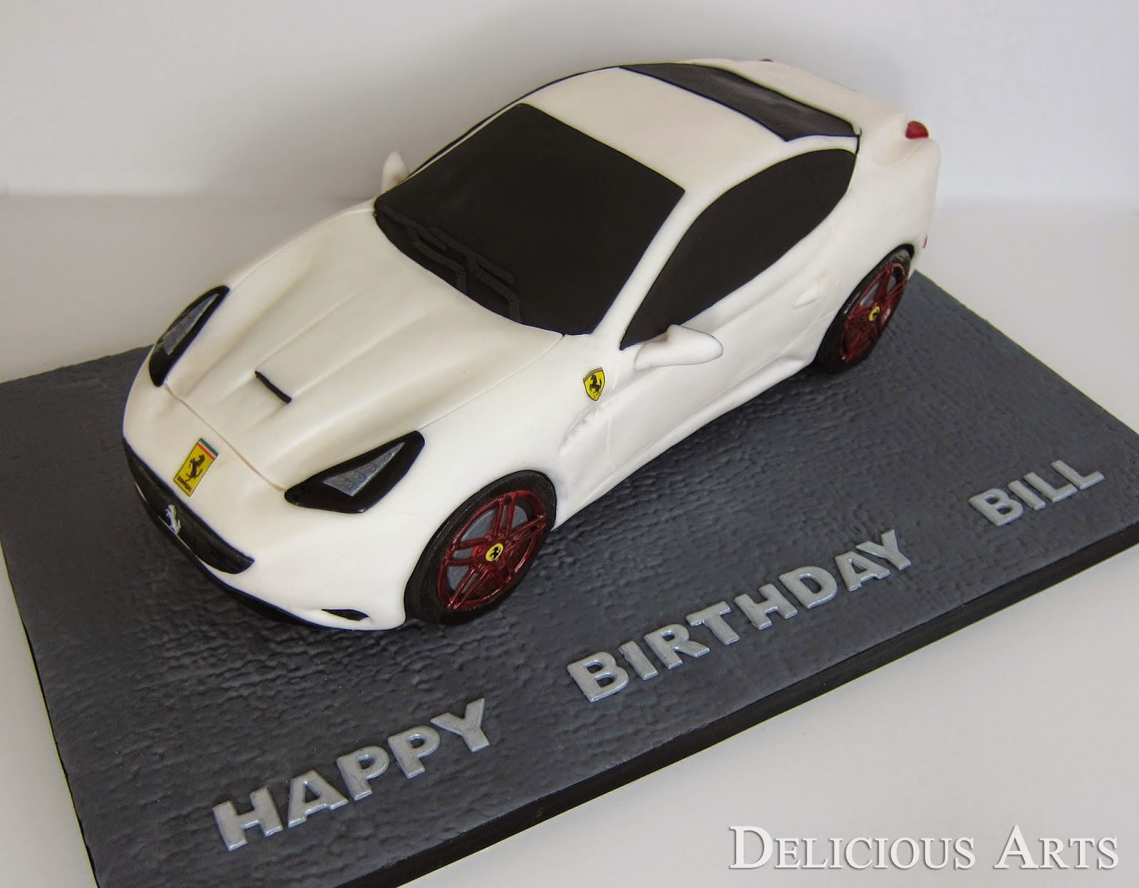 Delicious Arts Bakery: Ferrari California Cake Tutorial