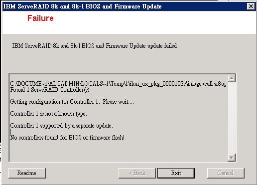 IT Log & Futures Trading Journal 期貨交易記錄: IBM ServeRaid Manager無法監控-driver update required