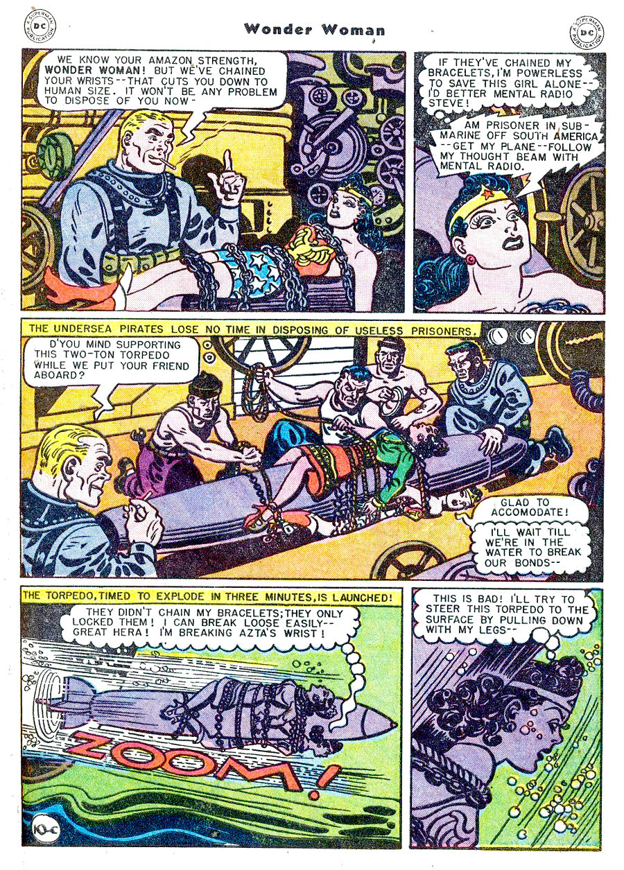 2001 Vintage Postcard DC Comics Wonder Woman Breaks Her Chains ...