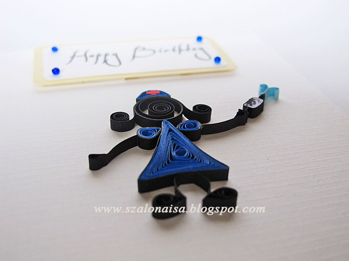 Quilled handmade cards - Szalonaisa's Wonderland: Quilled Card with Nurse