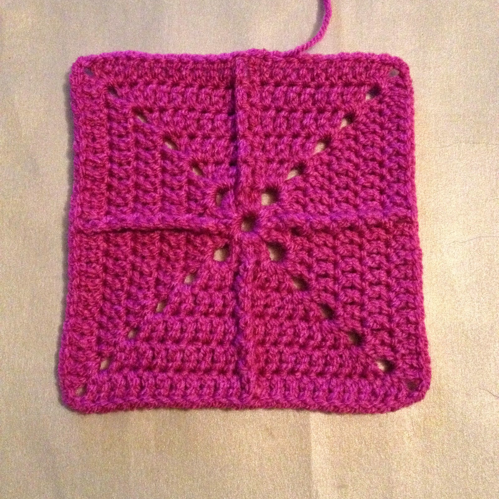 365 Granny Squares Project: Simple cross......