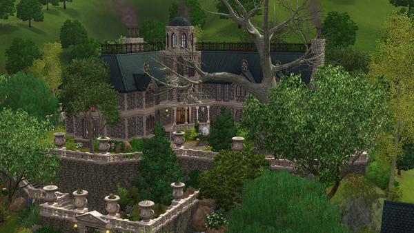 Bill's Sims Creations: Goth Manor Reimagined