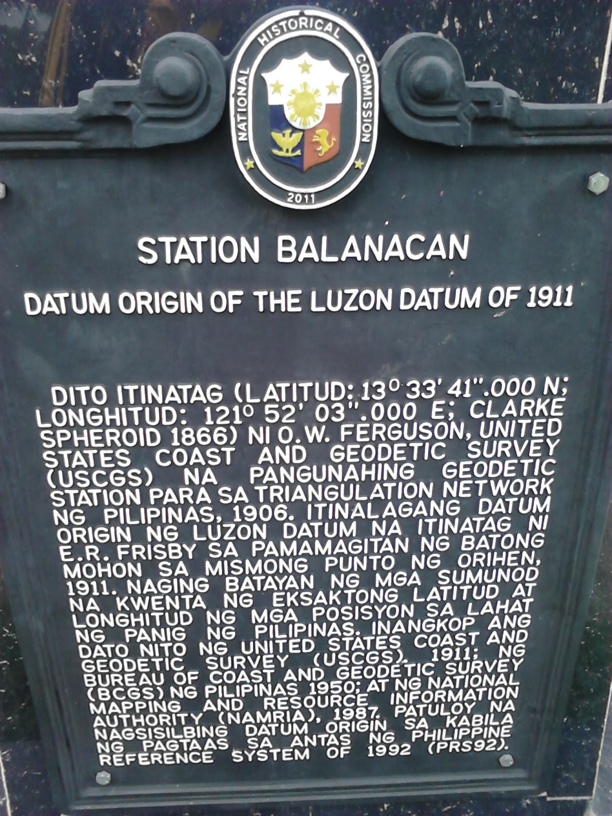 The Journeying CHEMIST: Luzon Datum of 1911: Journey to the Center of ...