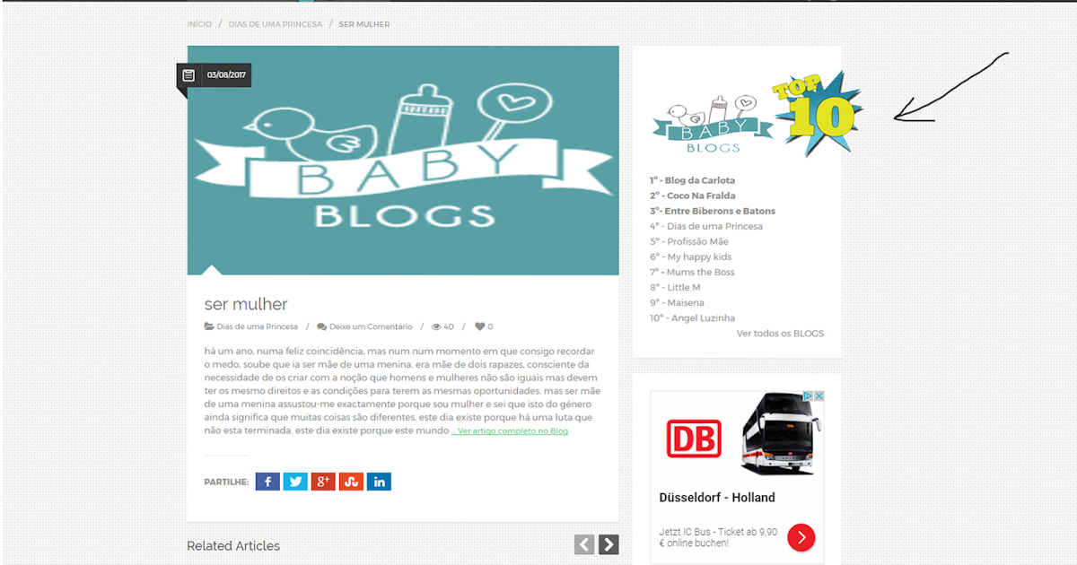 A Mulher do 31: |Blogging| Top 10 Baby Blogs em Portugal