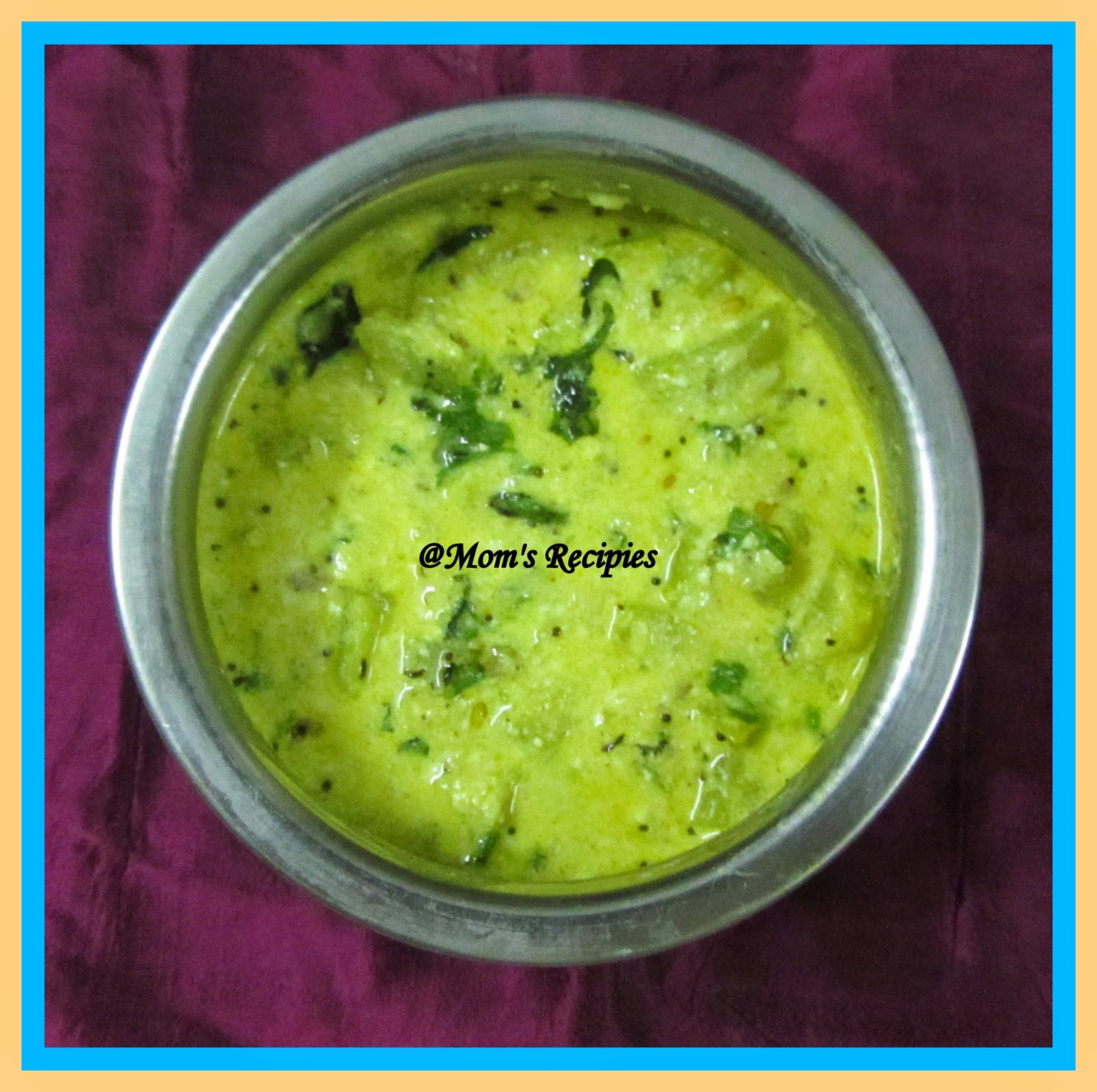 Mom's Recipies: Sorakaya Perugu Pachadi ~ Bottle Gourd Yogurt Chutney