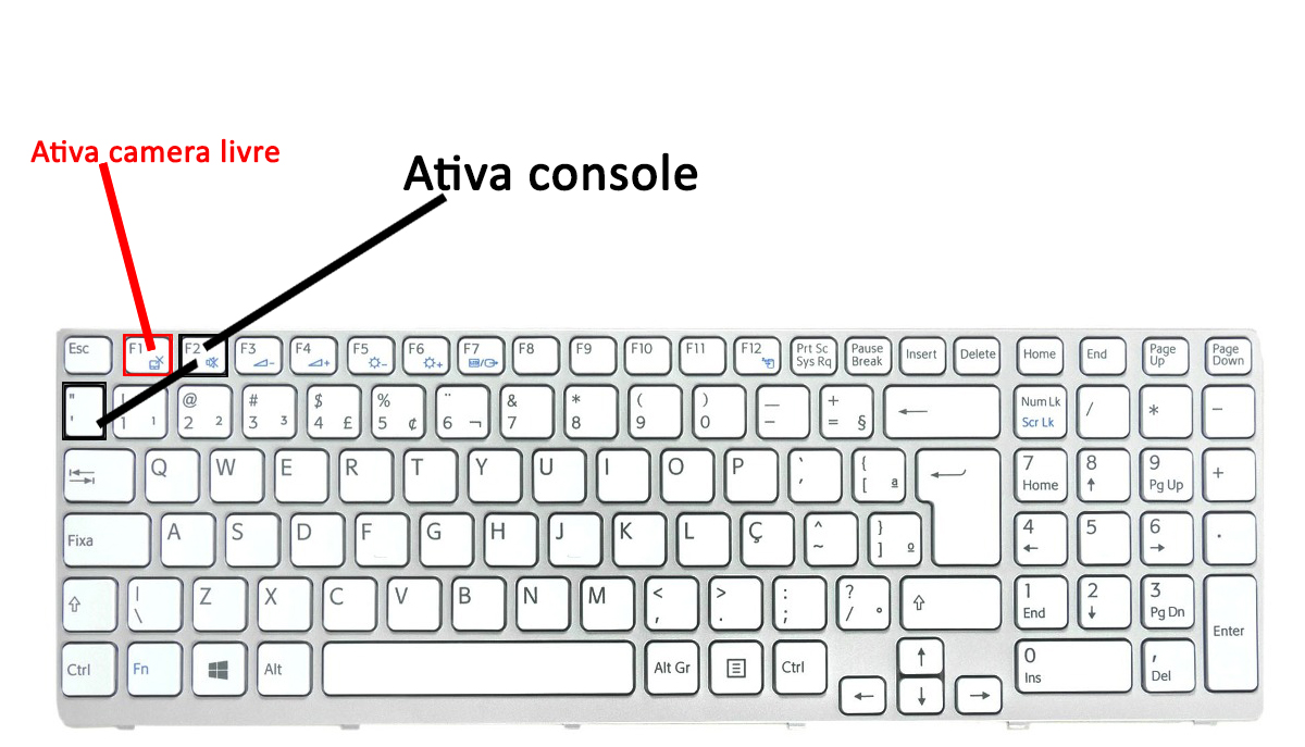 Barra Ao Contrario Teclado - RETOEDU