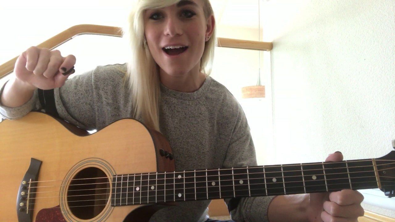 Sydney Ellen: Beginner Guitar Chord Exercise - F C Am G