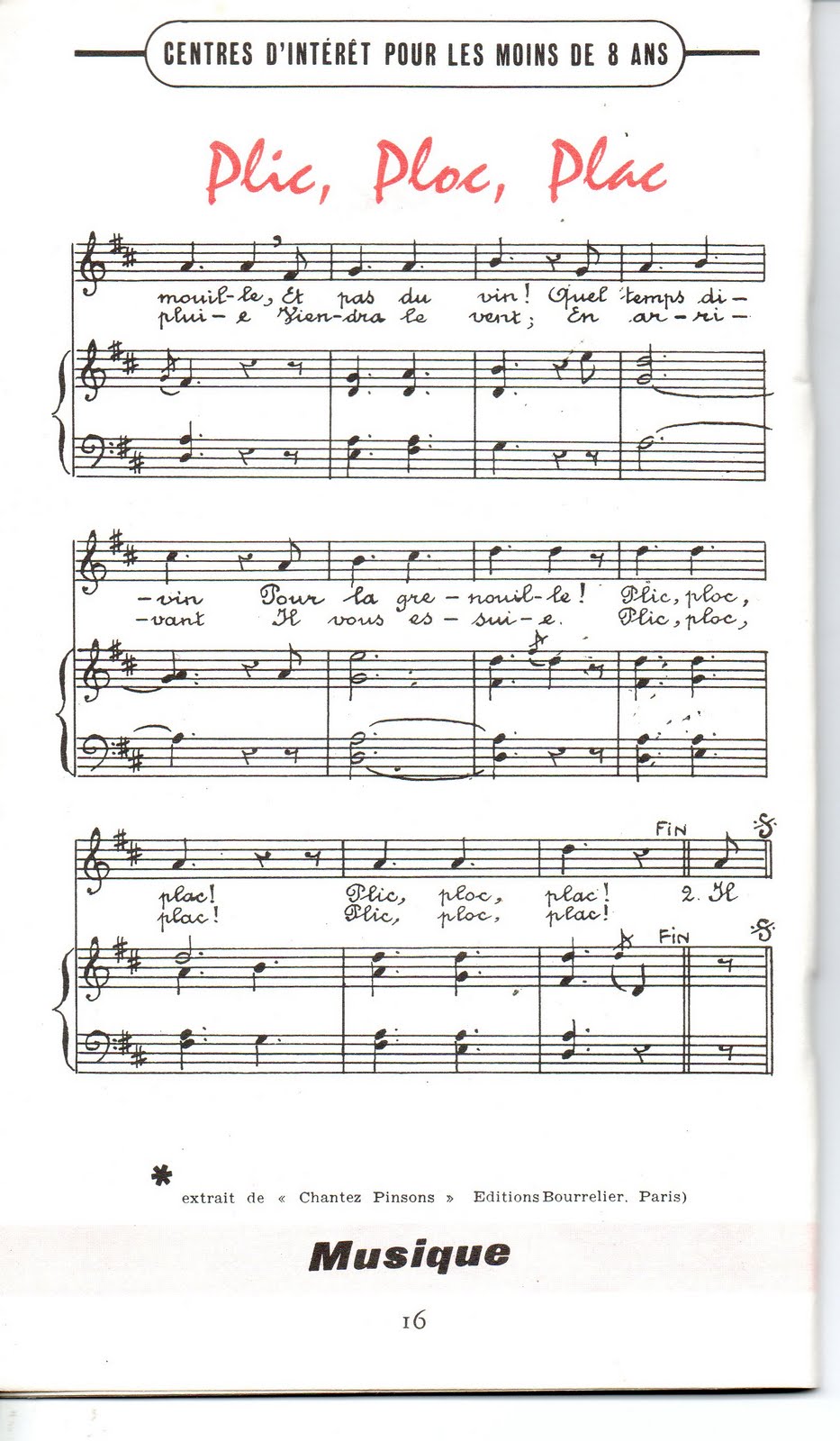 Les p'tites partoches: Plic, ploc, plac