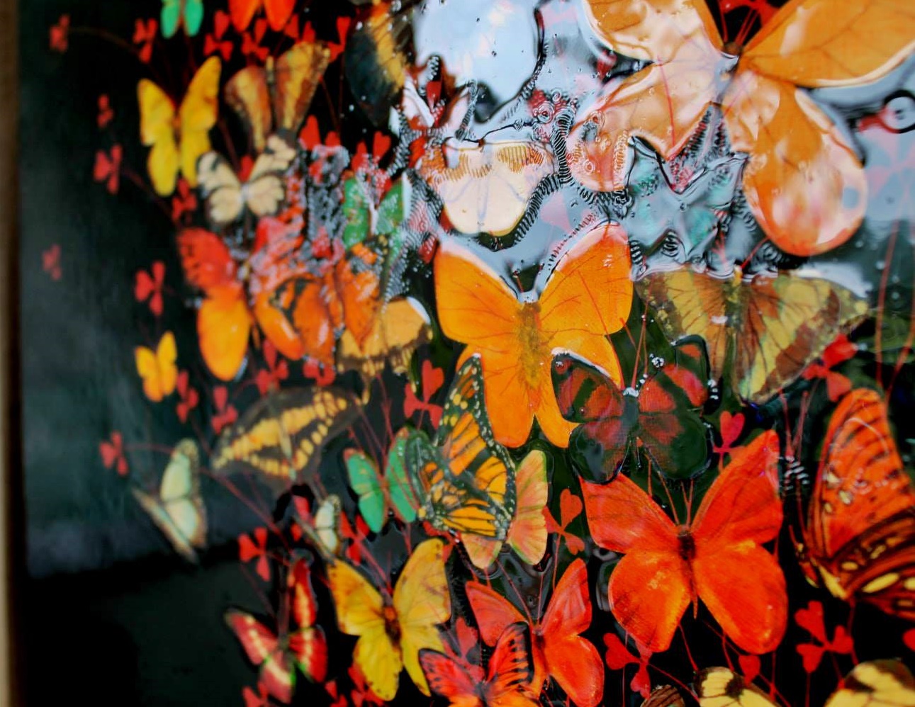 KUFER z artystycznym rękodziełem : Motylkowe obrazy - tutorial