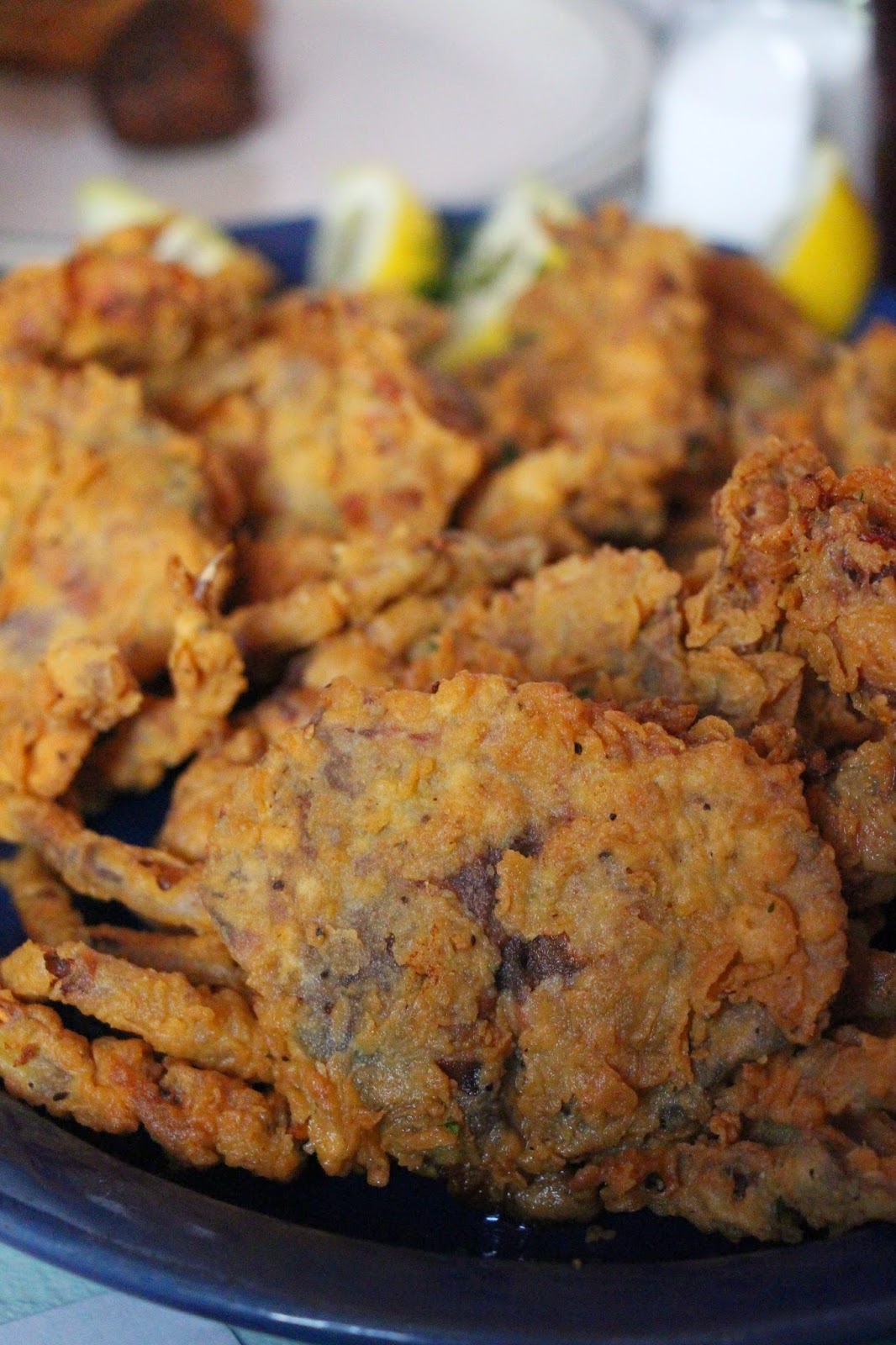 FLOWER POT KITCHEN: SOFT SHELL BLUE CRAB FISH FRY