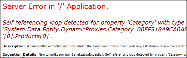 Aspnet Mvc View Model Entity Framework And Json Serialization