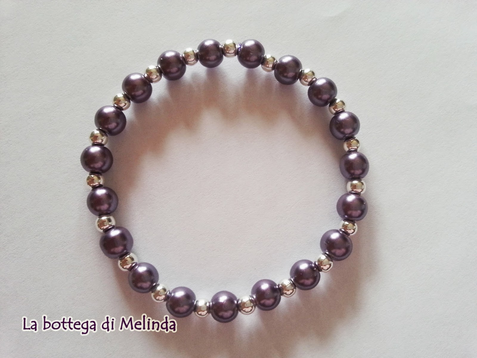 La bottega di Melinda: I bracciali perle "Name Collection"