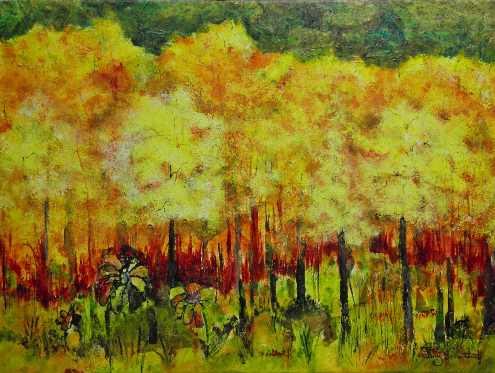 Daily Painters of Minnesota: "Fall Festival" contemporary landscape ...