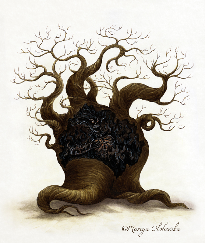 Furngully - Hexxus tree - concept art. | Art, Cartoon tattoos, Non ...