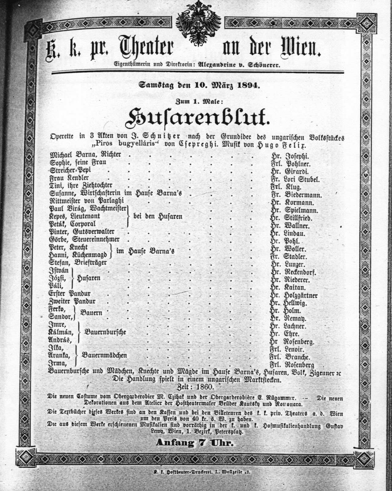 Kurt of Gerolstein: Felix the composer ...