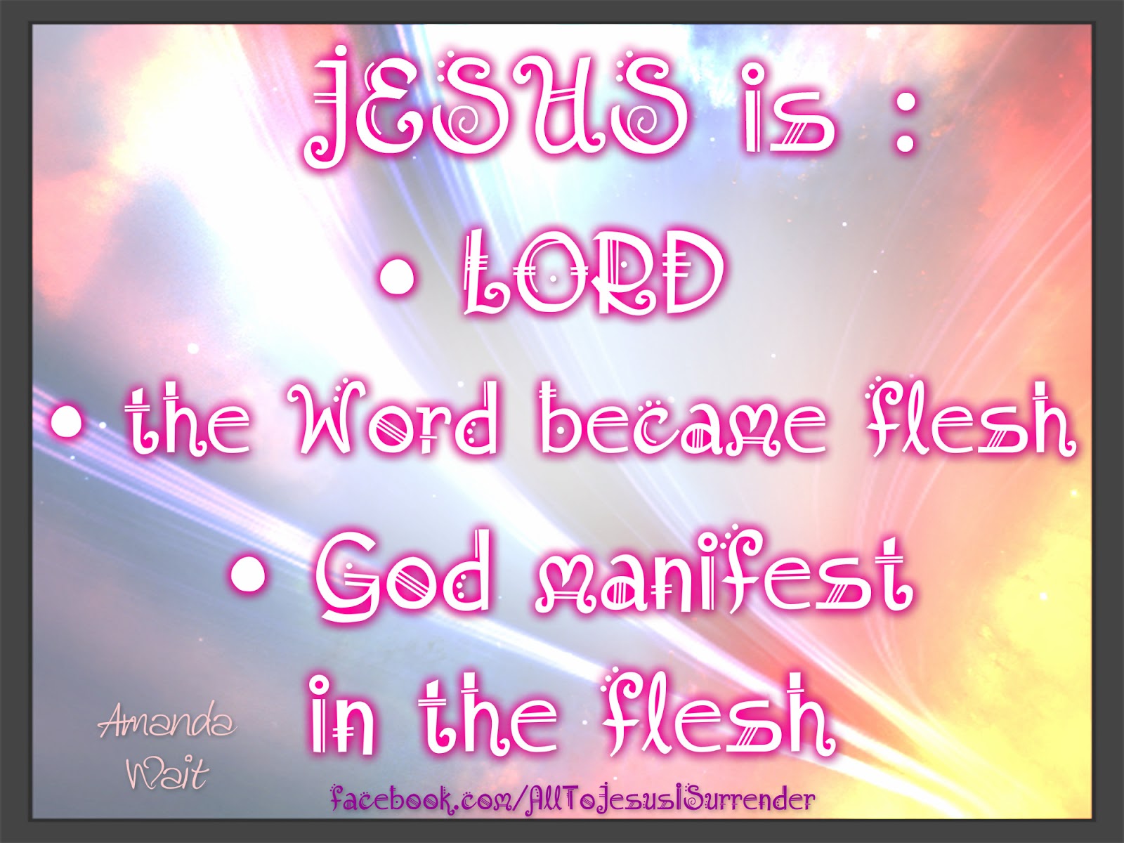 All To Jesus I Surrender: Yahweh is Creator │ Jesus is Creator
