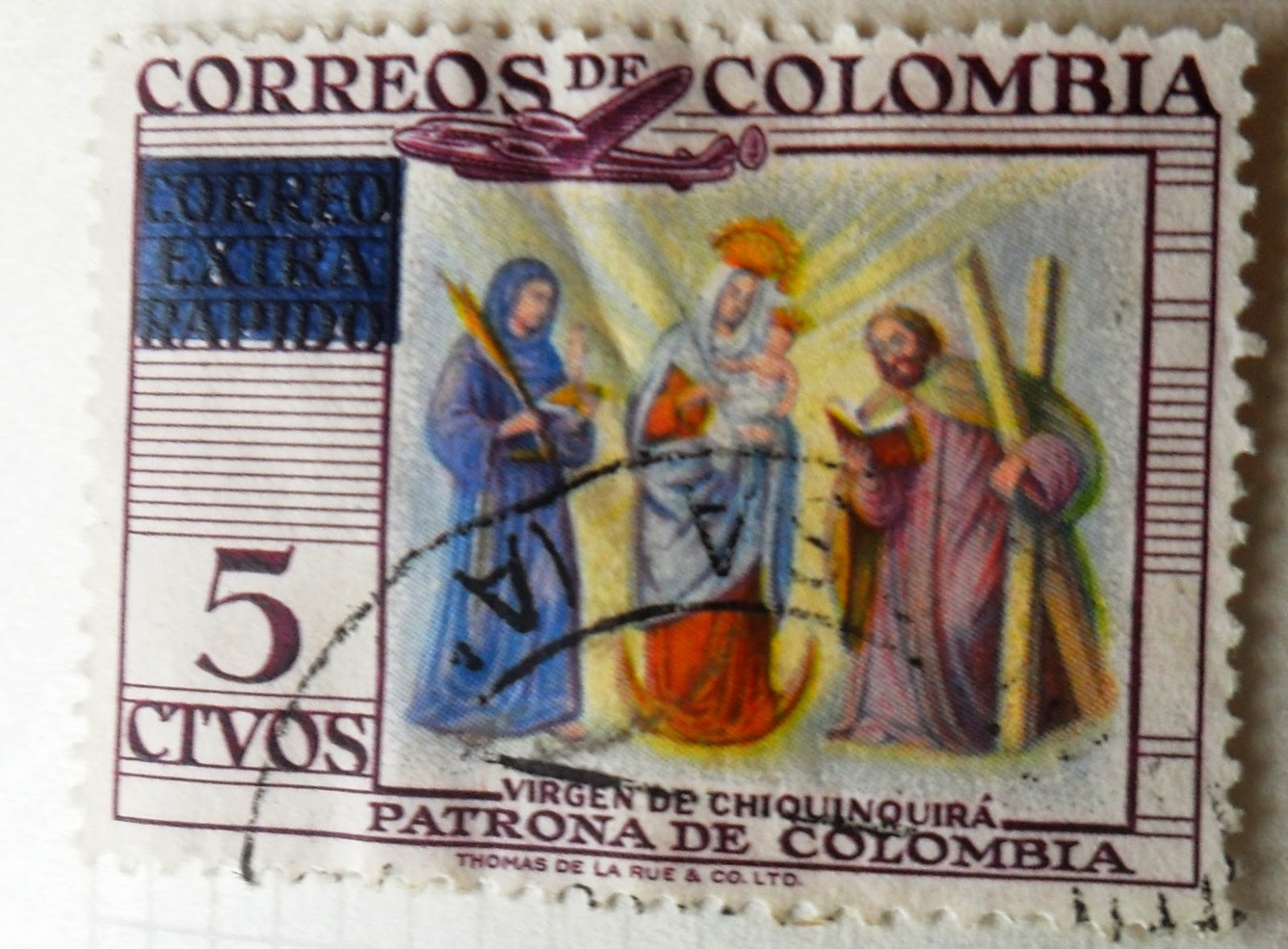 ATTICMARKETSHOP-OLD POSTCARDS-STAMPS : COLOMBIA STAMPS COLLECTION LOT ...