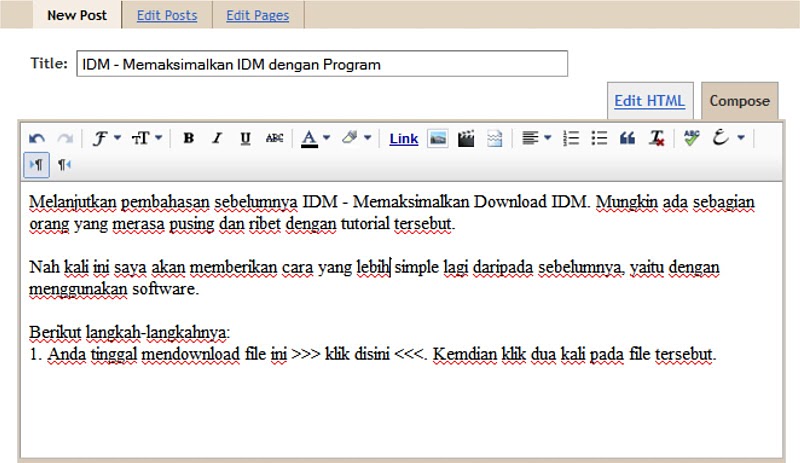 Adhitya_y2k Blog: Menambahkan Link Pada Tulisan Blog ( Blogger )